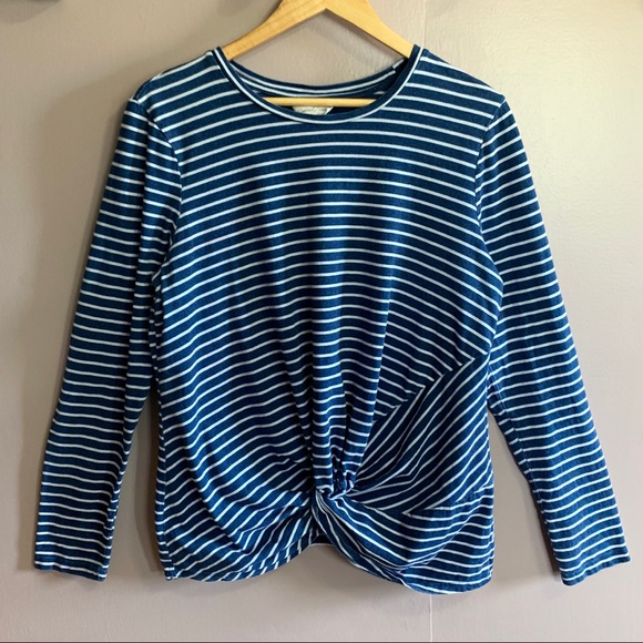 Universal Thread | Tops | Universal Thread Stripe Long Sleeve Knot ...